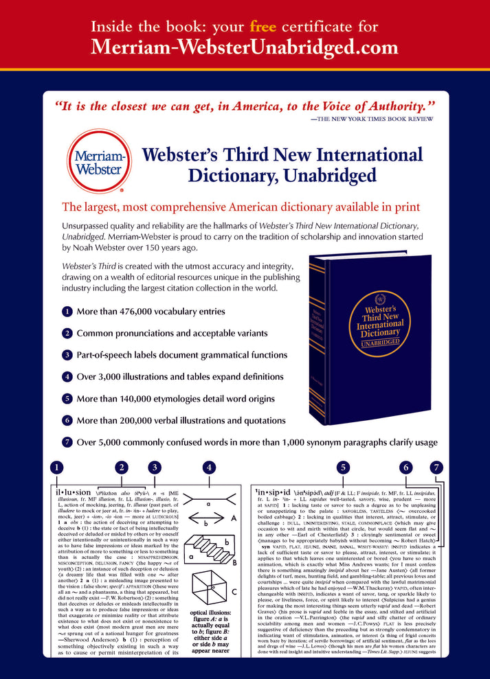 Webster's Third New International Dictionary, Unabridged – Merriam ...