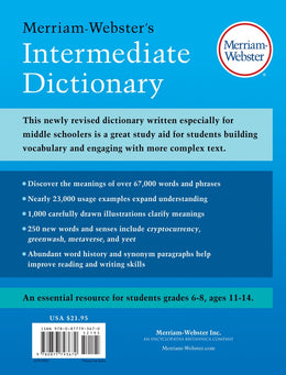 Merriam-Webster's Intermediate Dictionary – Merriam-Webster Shop