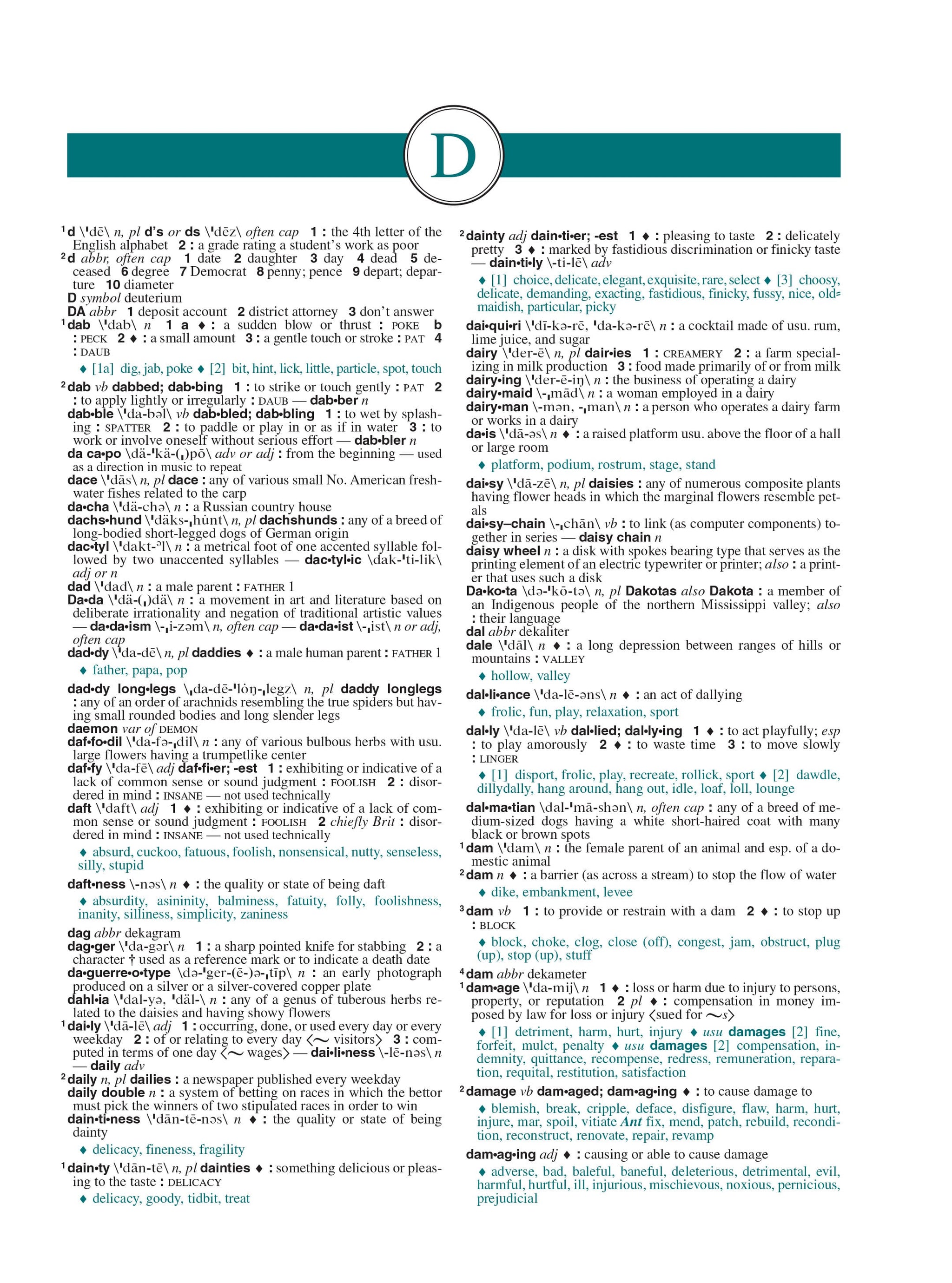 Webster's All-In-One Dictionary & Thesaurus, Third Edition – Merriam ...